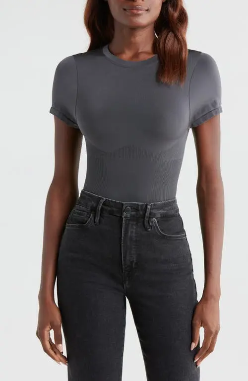 PINSY Butter Sculpt Short Sleeve Bodysuit - Grey