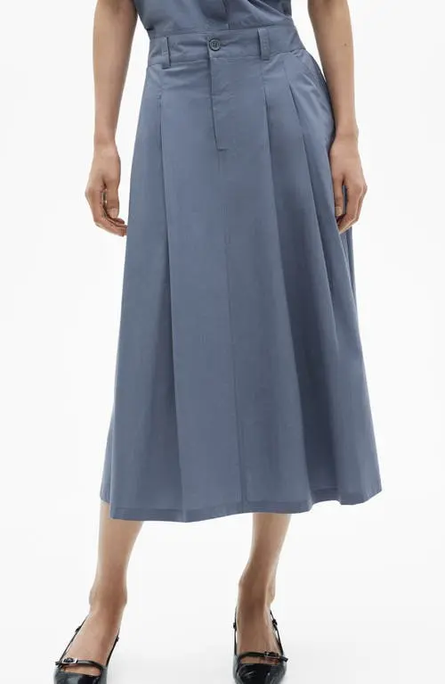 Mango Pleated Midi Skirt