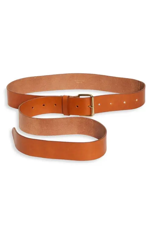 Zimmermann Long Leather Belt In Tan - 65% Off | Editorialist display picture 3