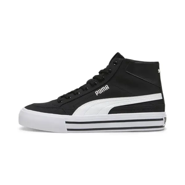 PUMA Court Classic Vulcanized Formstrip Mid-top Sneakers - Black