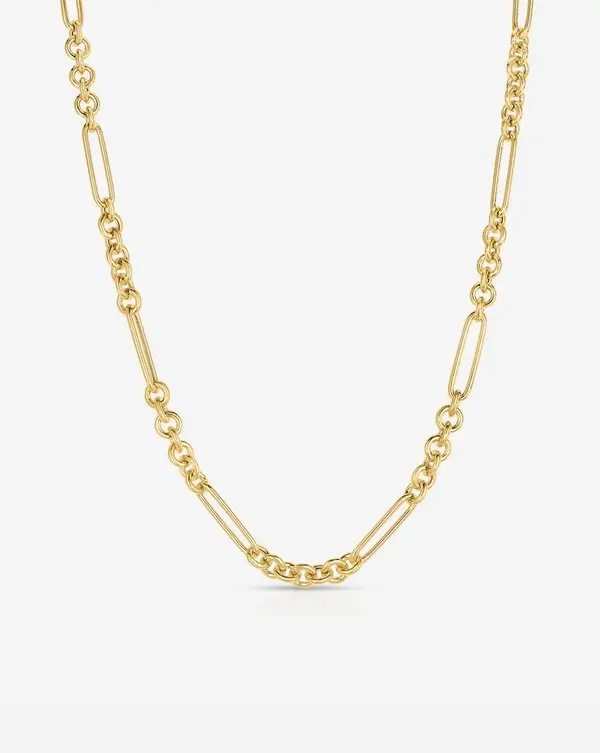 Ring Concierge Mixed Link Chain Necklace - One-color