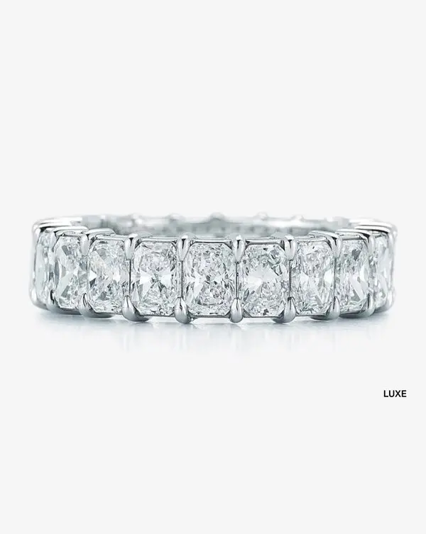 Ring Concierge Radiant Lab Diamond Eternity Band Wedding Band - Platinum
