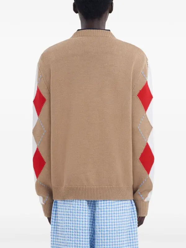 Marni Argyle Intarsia-knit Jumper