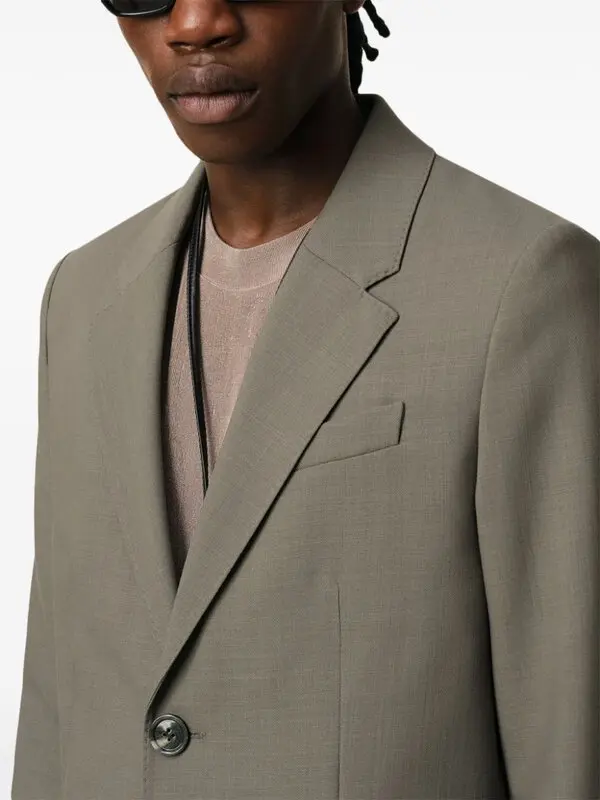 AMI Paris Wool Blazer - Grey