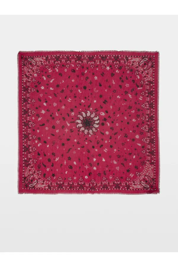 Zadig&Voltaire Maddie Scarf - Fuchsia