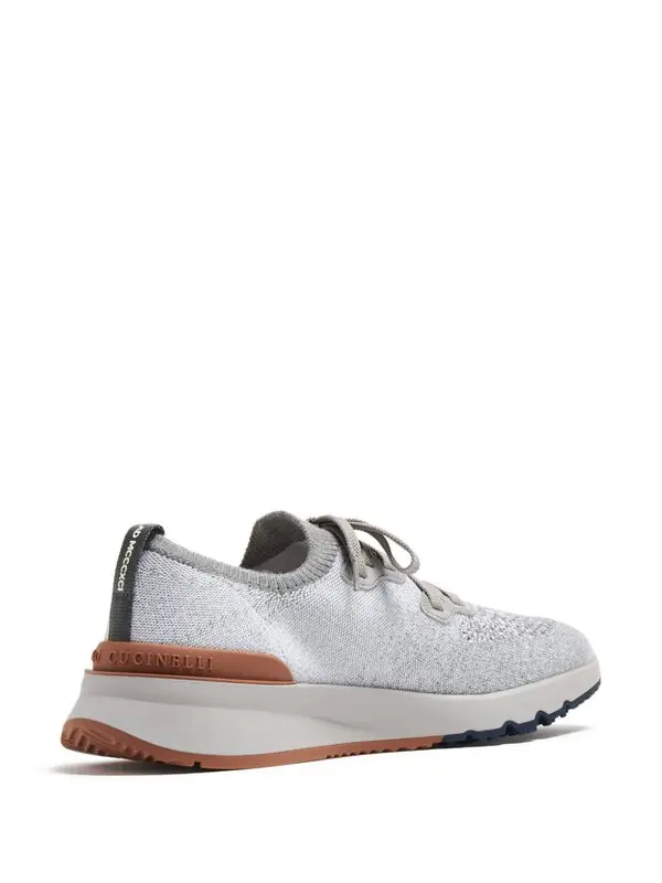 Brunello Cucinelli Knitted Sneakers - Grey