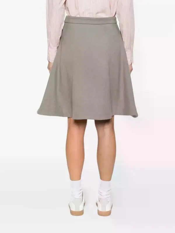 AMI Paris Side-pockets Midi Skirt
