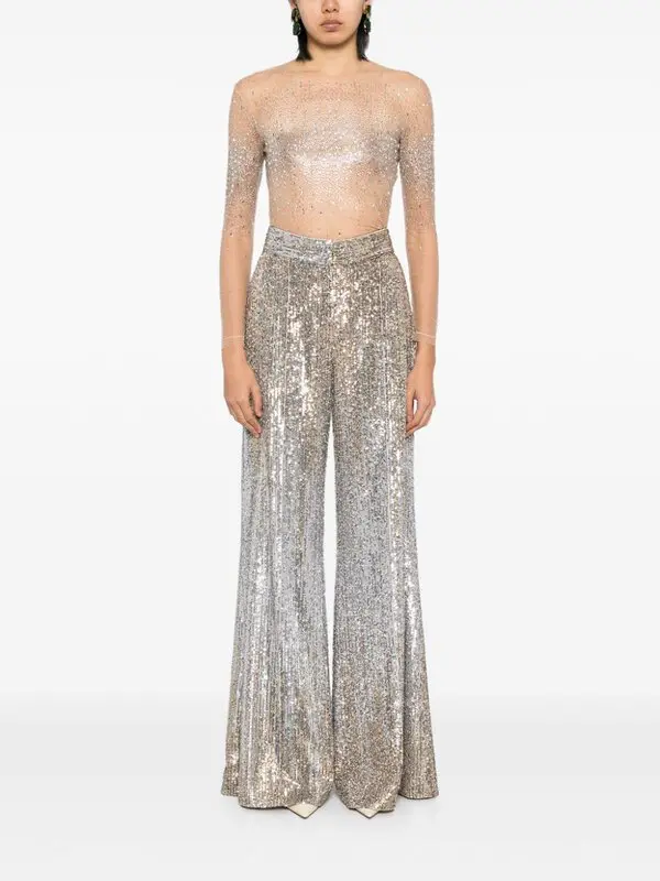Elie Saab Gradient-sequin Trousers