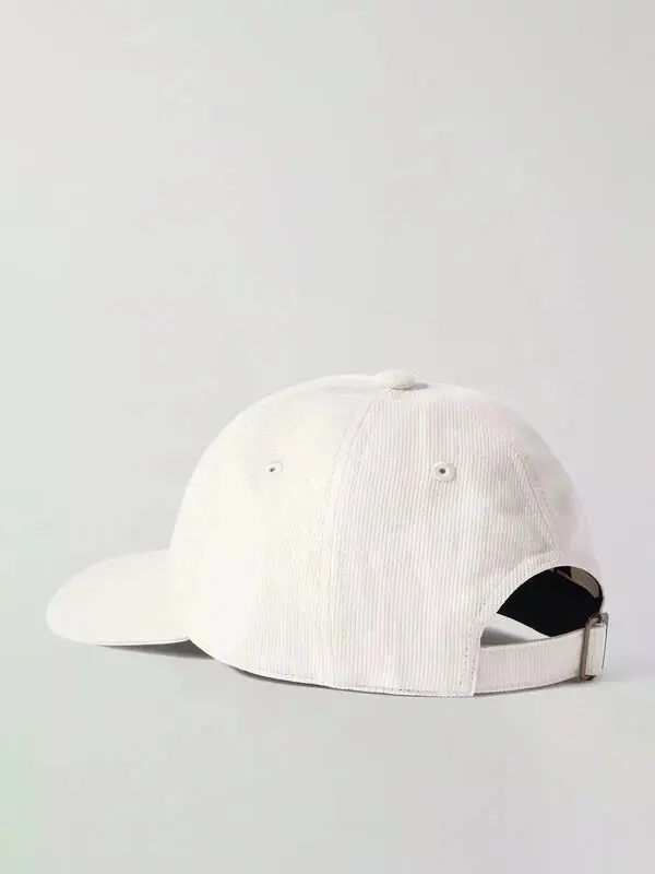 Saint Laurent - SAINT LAURENT Embroidered Cotton-Corduroy Baseball Cap