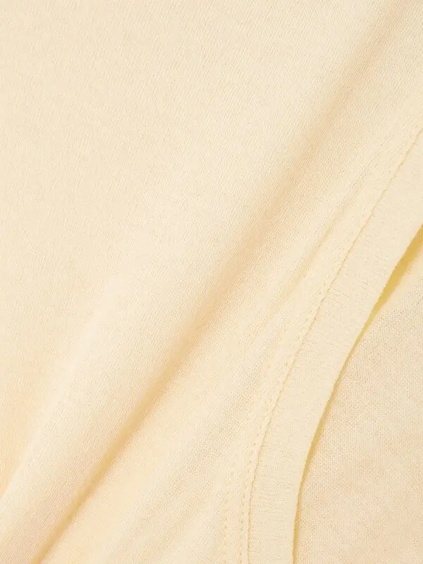 JIL SANDER Layered Cotton-crepe T-shirt - Neutrals