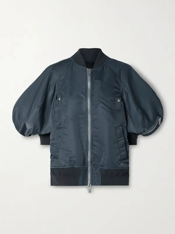 【限定価格】sacai bomber jacket ※お早目にどうぞ sacai Black Relaxed-fit Bomber Jacket Sacai
