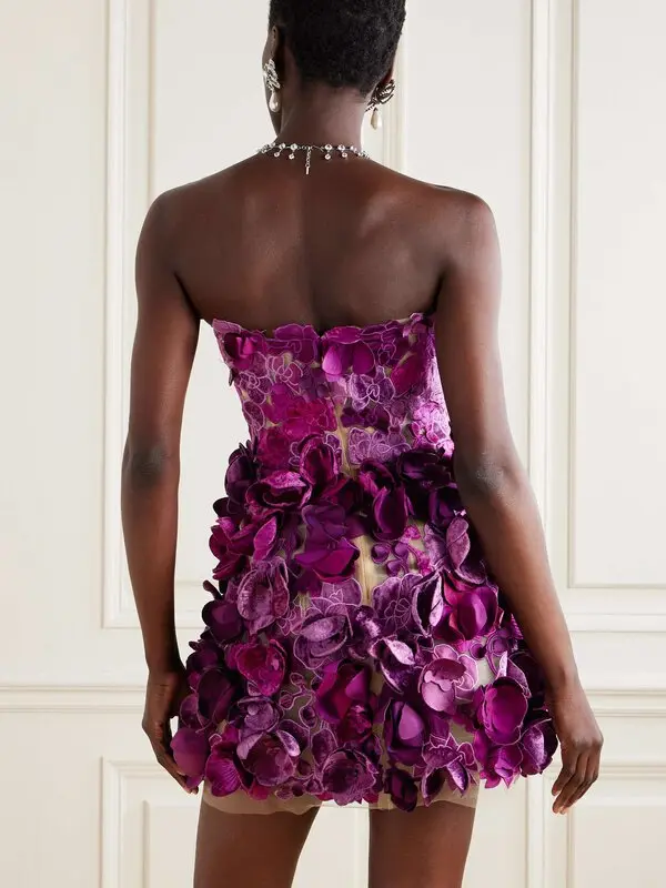sachin and babi light blue dress Flora's Garden Strapless Floral Corset Mini Dress (Pink)  NanaMacs