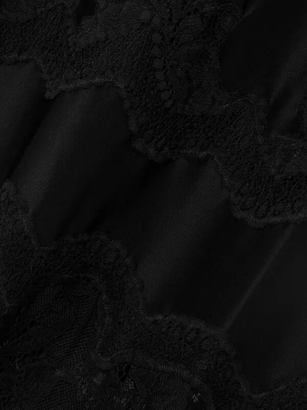 black lace figure skating dress Fancy Figure Skate Dress - JRF22012-B Black