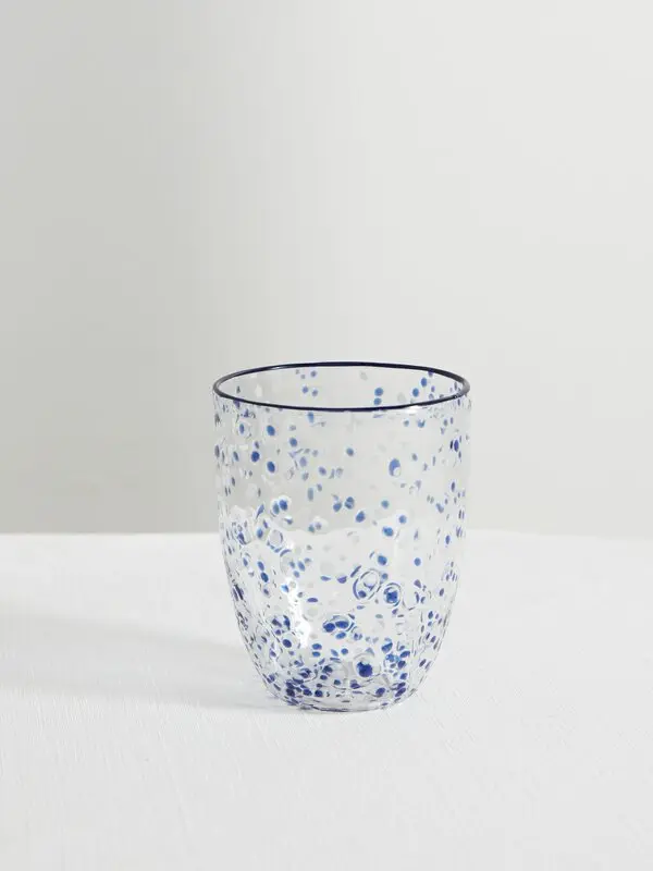 Dolce & Gabbana Painted Water Glass - Blue