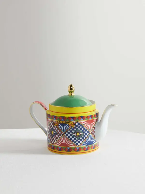 Dolce & Gabbana Painted Porcelain Tea Pot