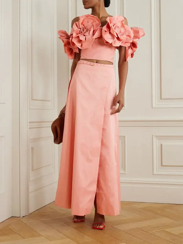 Aje Etta Belted Maxi Skirt - Orange