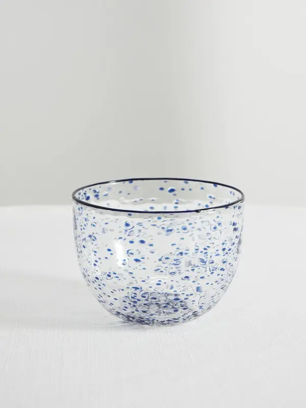 Dolce & Gabbana Painted Glass Bowl - Blue