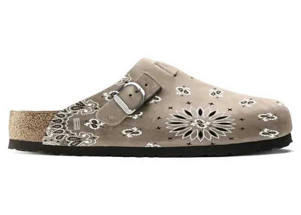 BRAVEST STUDIOS Suede Paisley Clogs - Camel