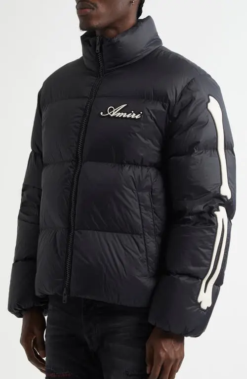 Amiri Bones Down Puffer Jacket - Black