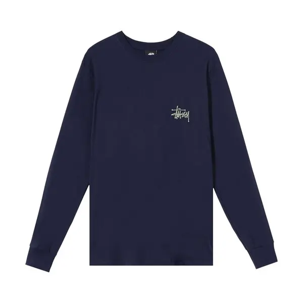 StÜssy Basic Long-sleeve Tee 'navy - Blue