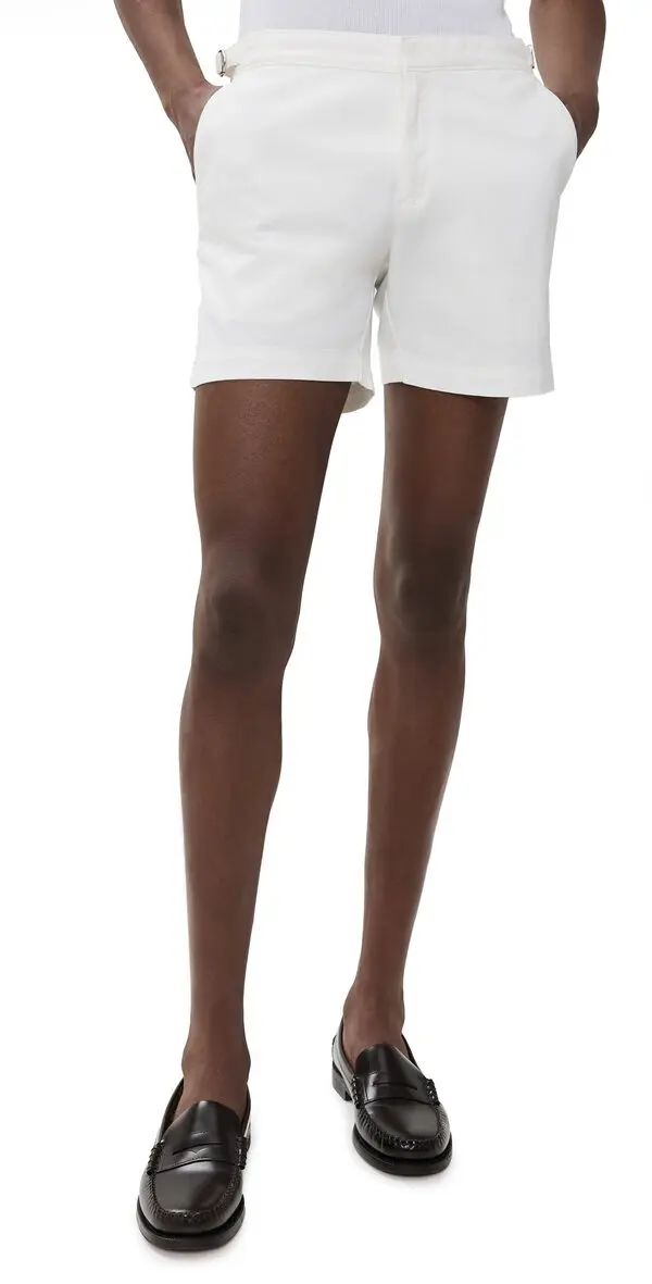 Orlebar Brown Bulldog Stretch Cotton Shorts - Sea Mist