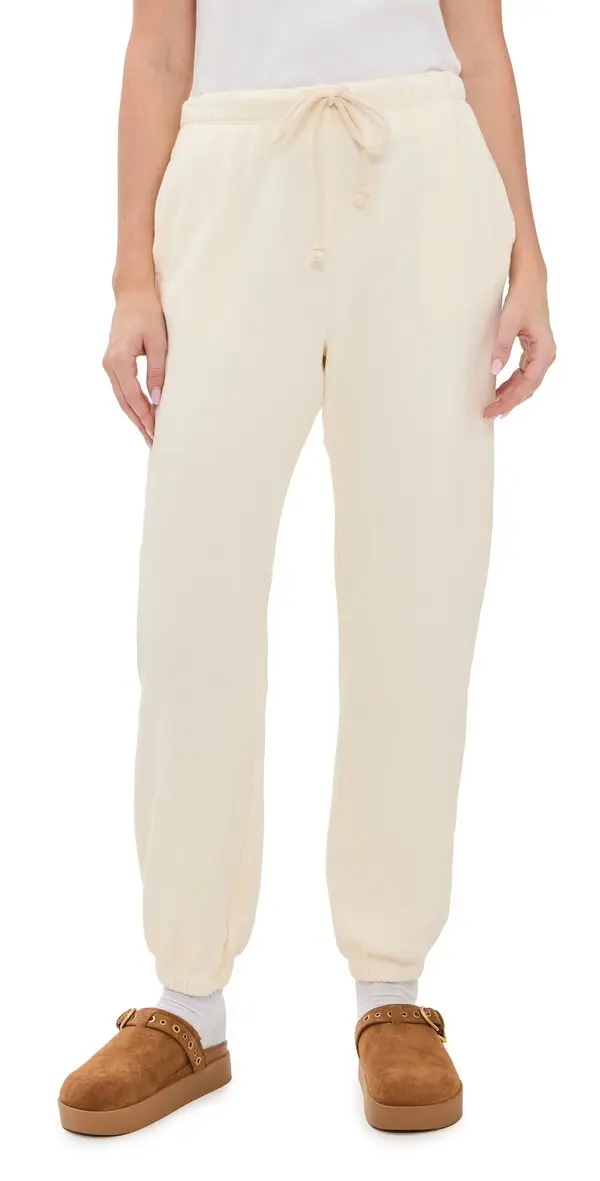 Donni. Eco Terry Sweatpants - Creme