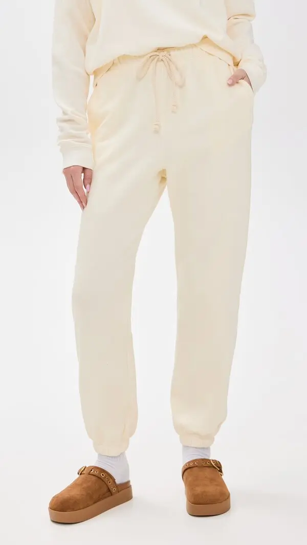 Donni. Eco Terry Sweatpants - Creme