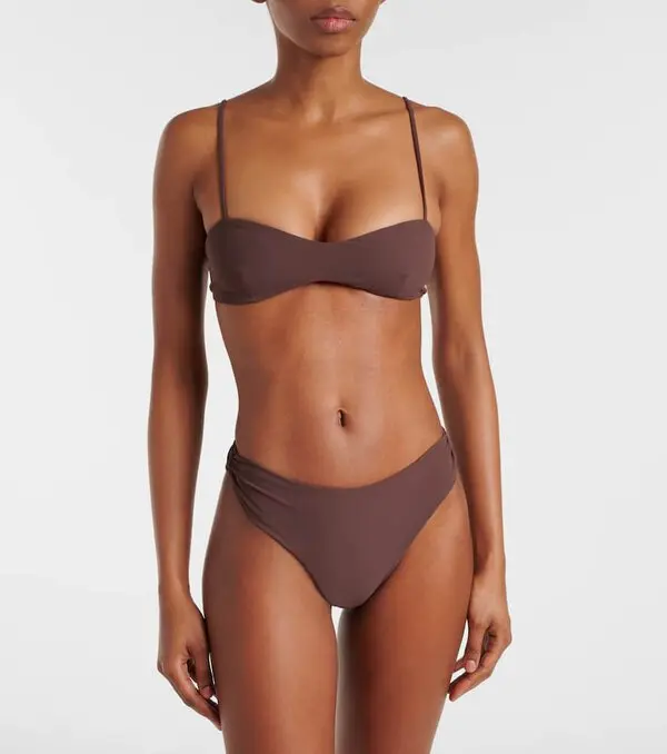 Faithfull The Brand Evora Bikini Top - Brown