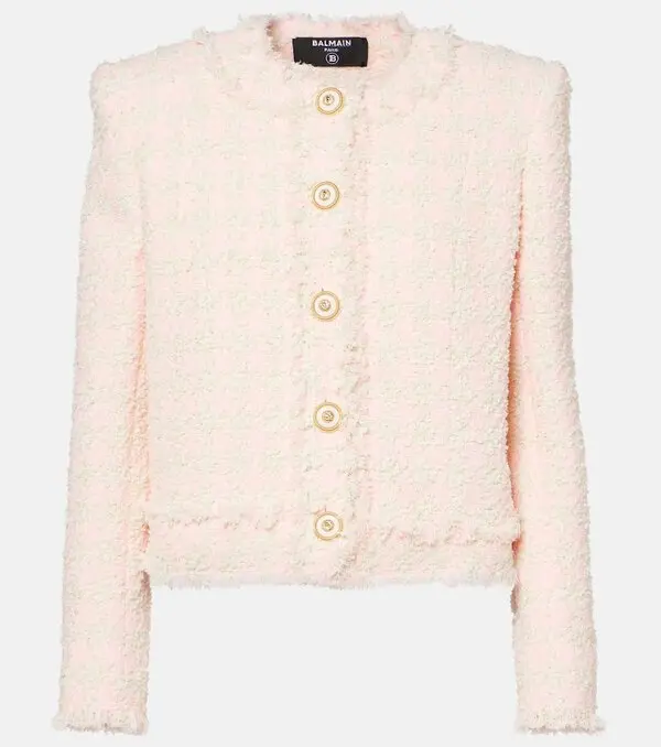 Balmain Tweed Jacket - Pink
