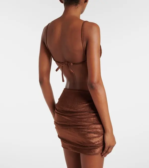 Jade Swim Thea Ruched Mini Skirt