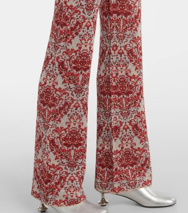 Rabanne Paisley Straight Pants
