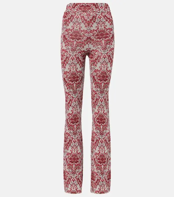 Rabanne Paisley Straight Pants - Red