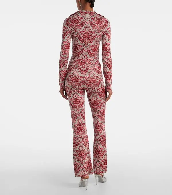 Rabanne Paisley Straight Pants