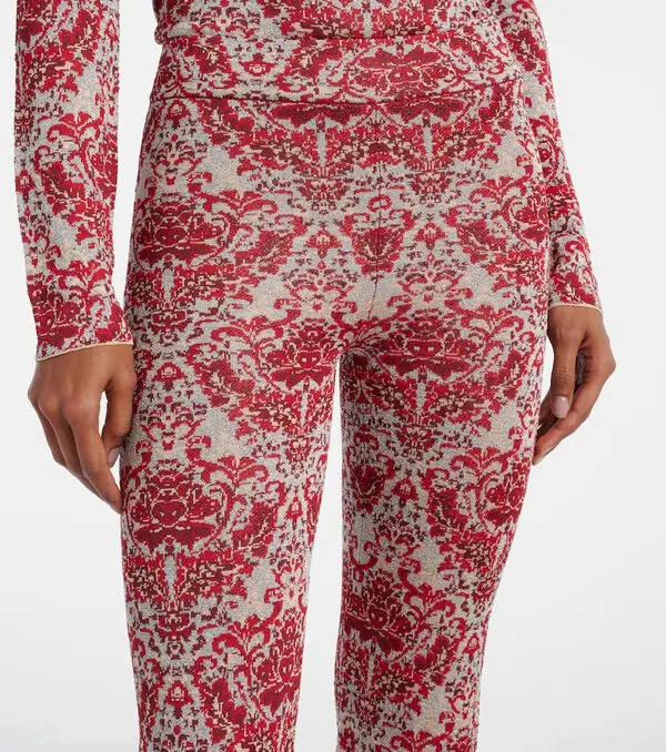 Rabanne Paisley Straight Pants