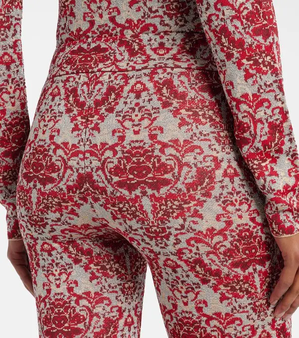 Rabanne Paisley Straight Pants