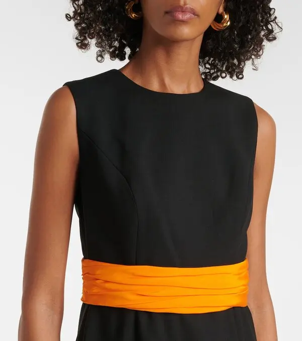 Carolina Herrera Wool Cocktail Dress