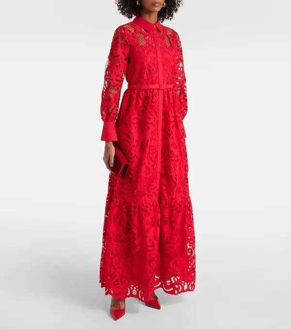 SELF-PORTRAIT Cotton Lace Gown