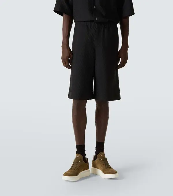 Alexander McQueen Skull Bermuda Shorts