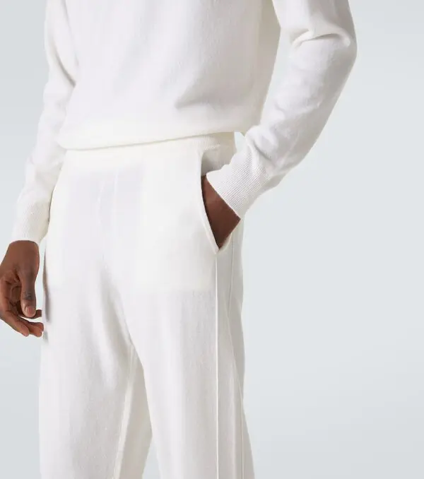 ALLUDE Wool And Cashmere Sweatpants