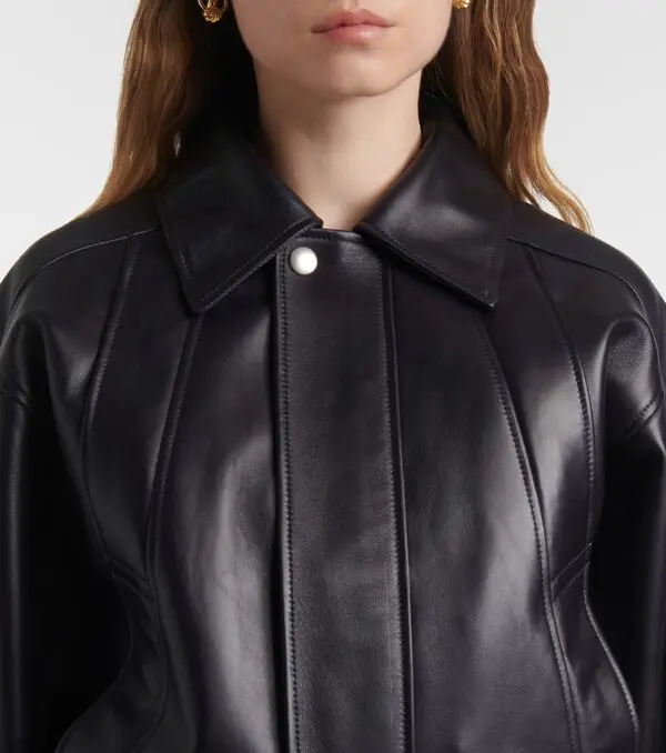 Bottega Veneta Shearling-trimmed Leather Blouson