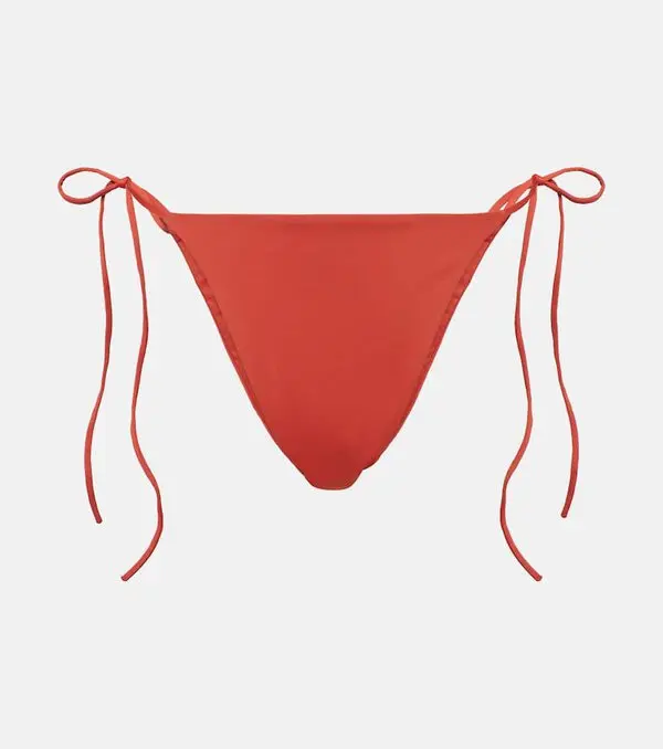Magda Butrym Floral-appliqué Bikini Bottom - Orange