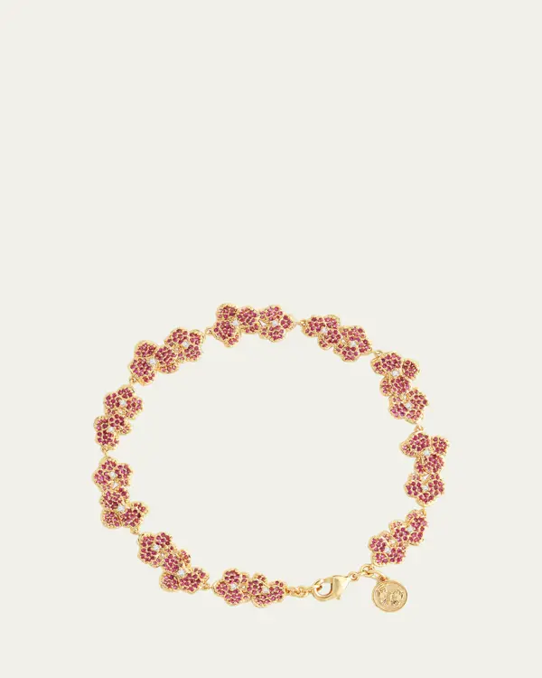 ANABEL ARAM JEWELRY Orchid Pave Tennis Bracelet - Fuchsia