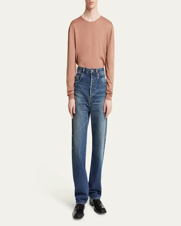 Saint Laurent High-waist Baggy Jeans