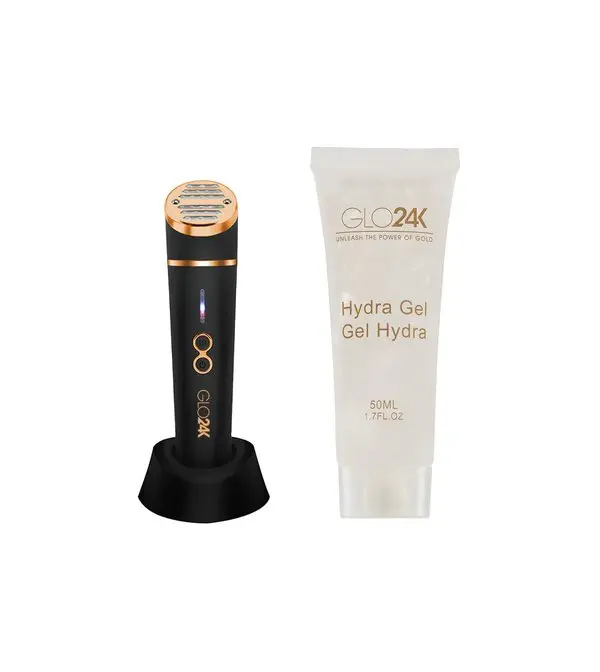 GLO24K Skin Beauty Device +conductive Hydra Gel - No Color