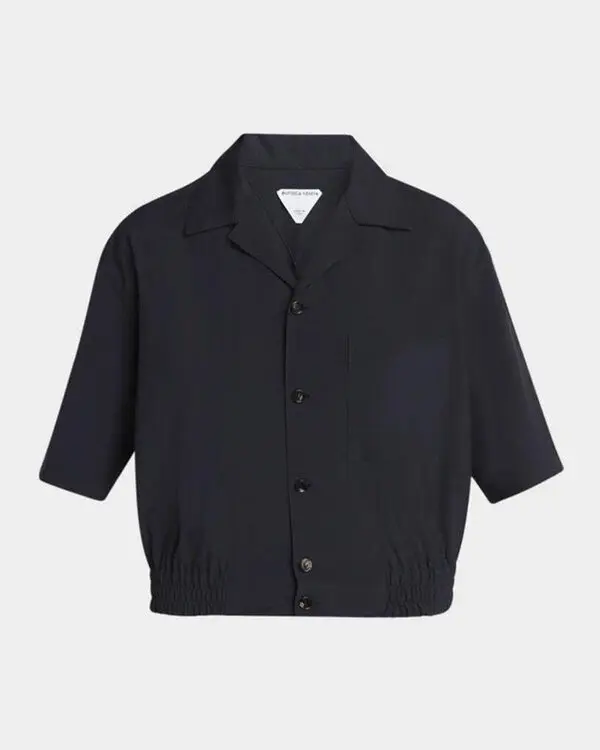 Bottega Veneta Cropped Wool Shirt
