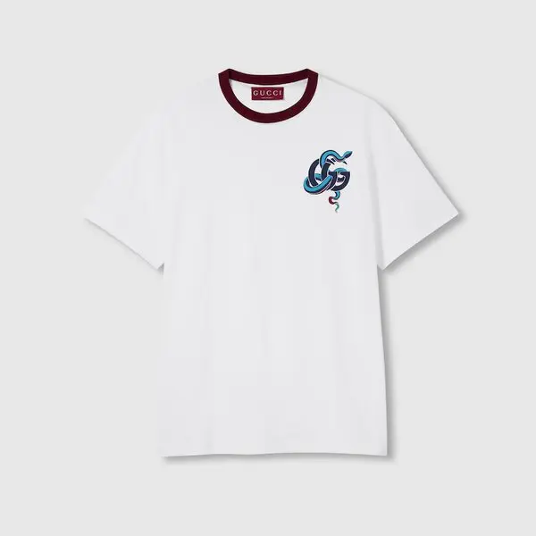 Gucci Printed Medium Cotton Jersey T-Shirt Ready-To-Wear White