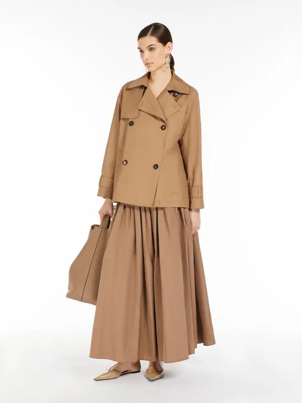 Max Mara Short Trench Coat Camel 30% Off Editorialist
