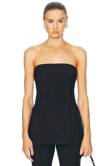 EAVES Bennet Tech Suiting Top - Black