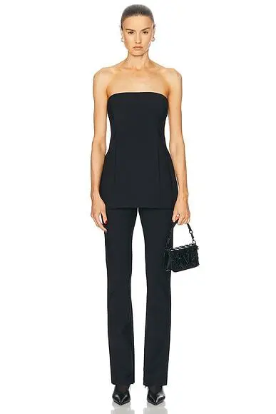EAVES Bennet Tech Suiting Top - Black