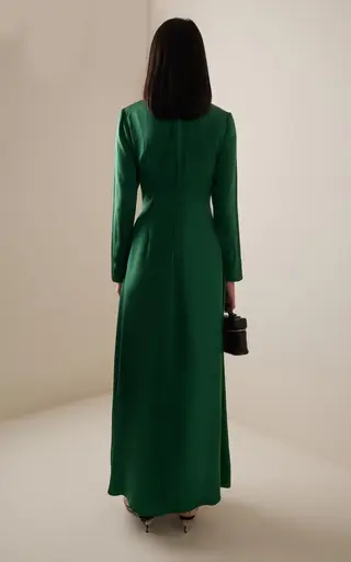 rosetta getty green dress POLO DRESS